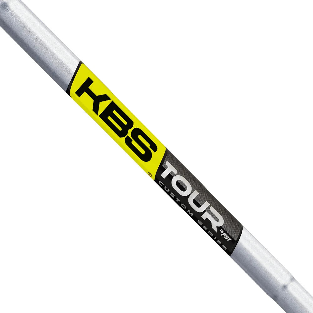 KBS TOUR CUSTOM WHITE PEARL/YELLOW WEDGE SHAFTS (0.355) | Tour Spin Golf